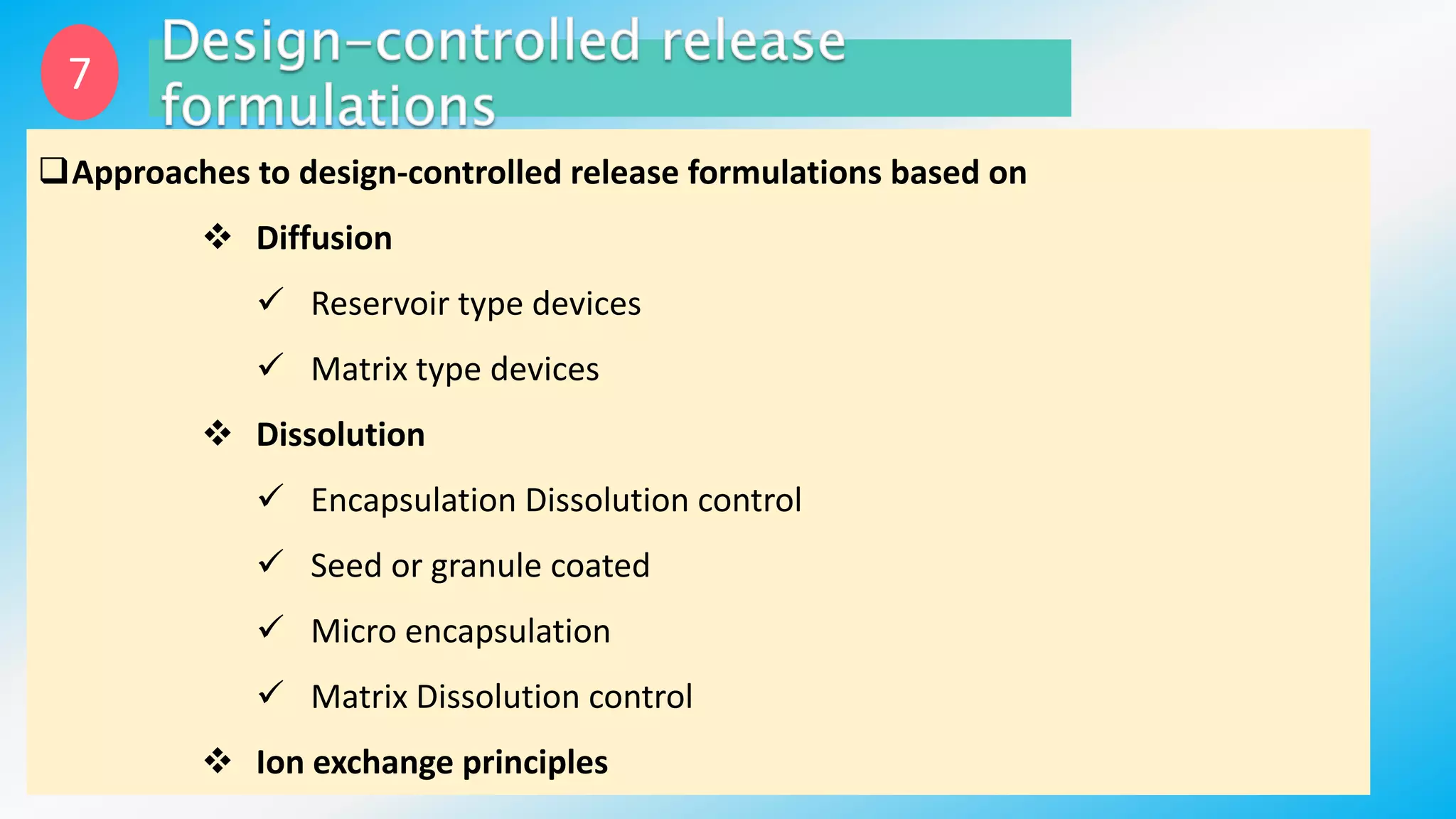 Controlled drug delivery systems | PPTX