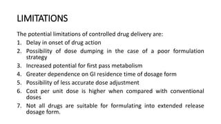 CONTROLLED DRUG DELIVERY SYSTEMS AND IT'S APPLICATIONS | PDF