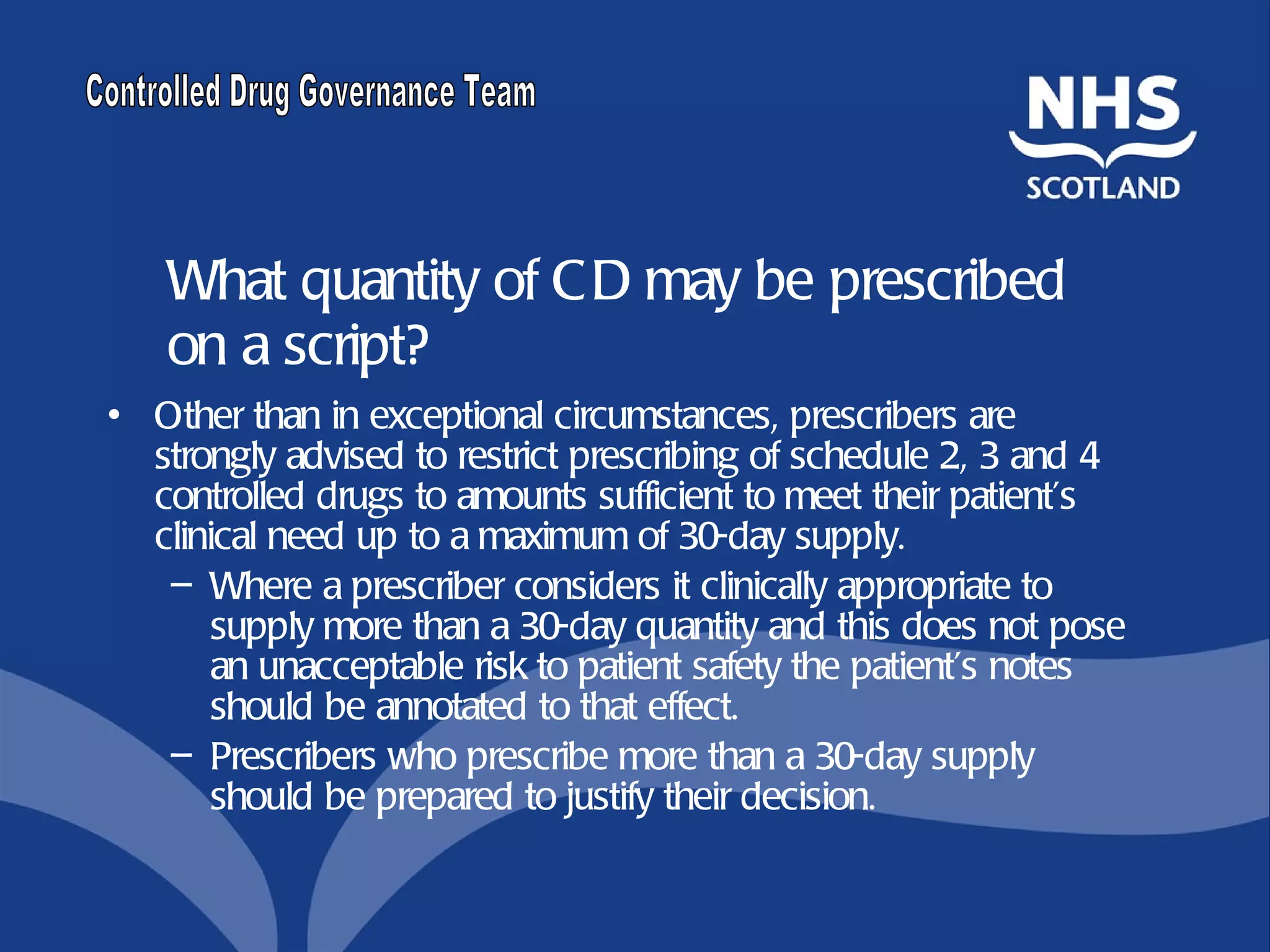 Safer Management and Use of Controlled Drugs | PPT
