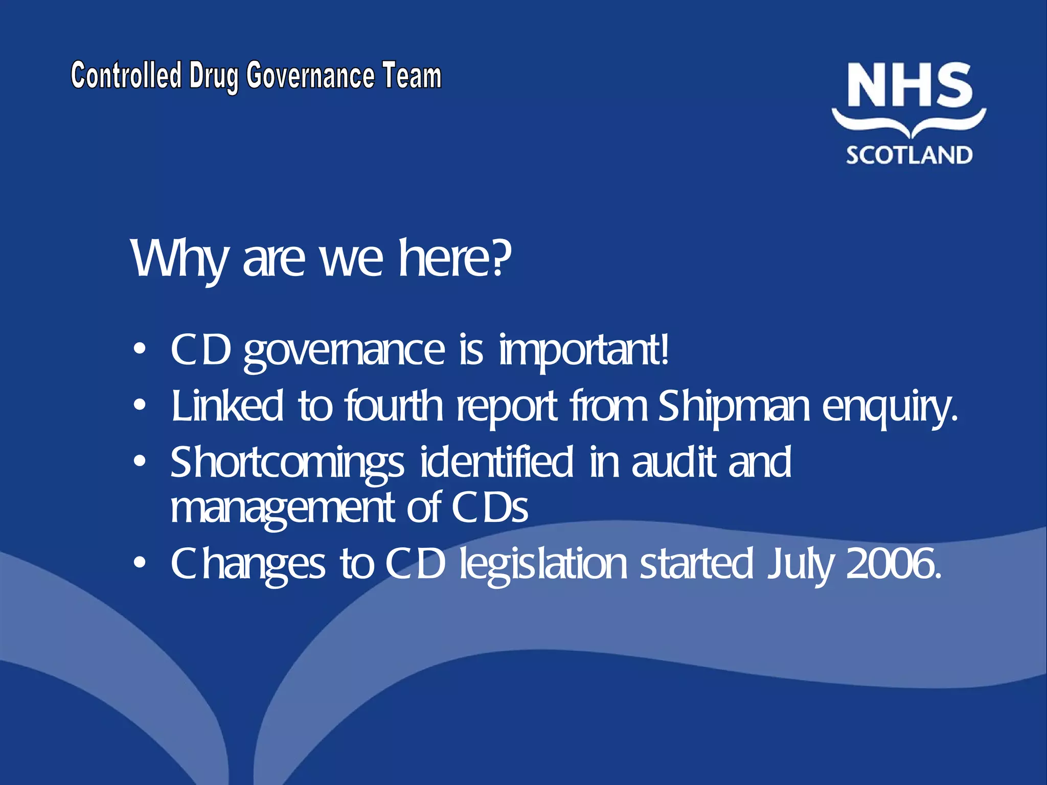 Safer Management and Use of Controlled Drugs | PPT