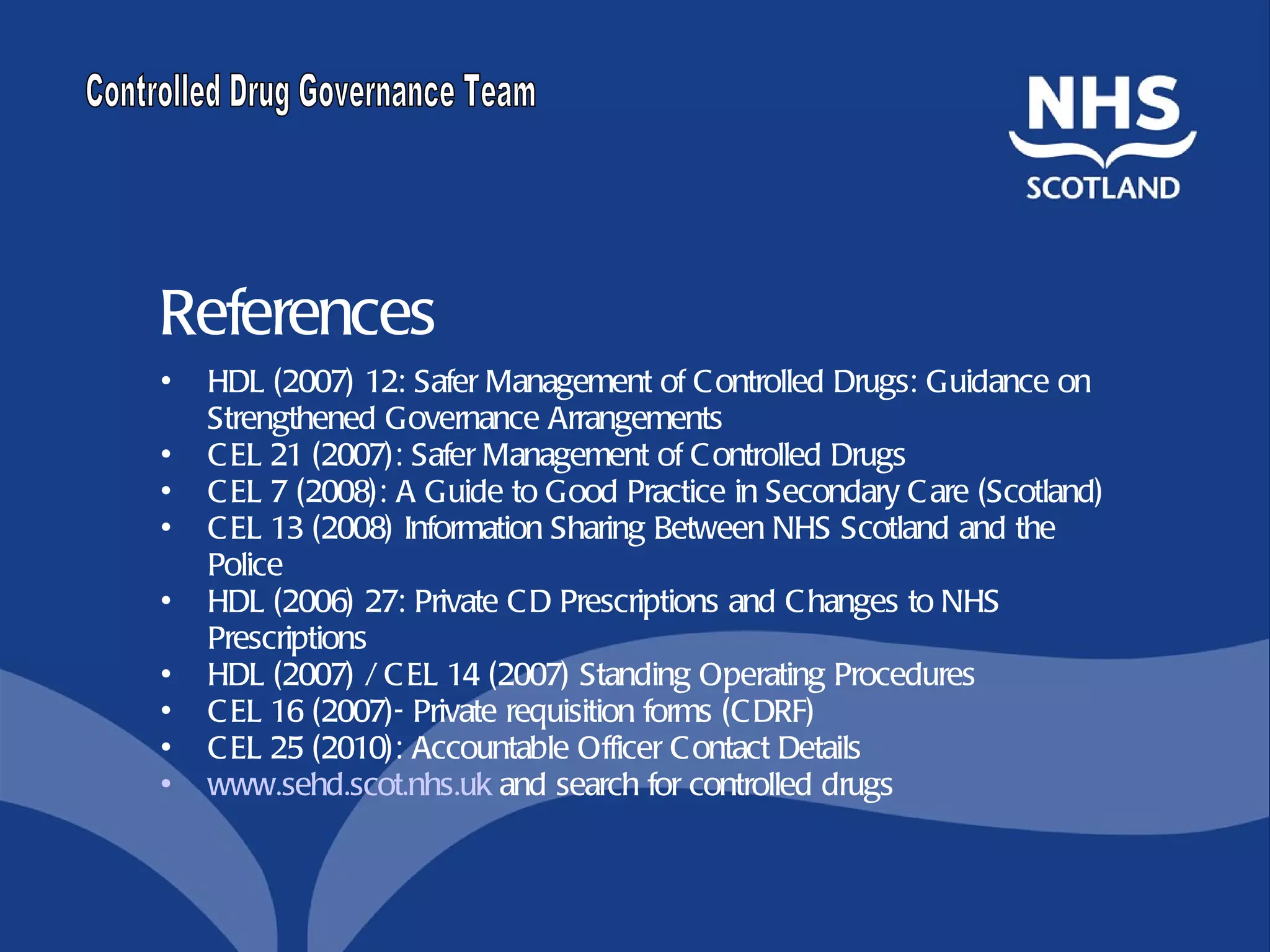 Safer Management and Use of Controlled Drugs | PPT