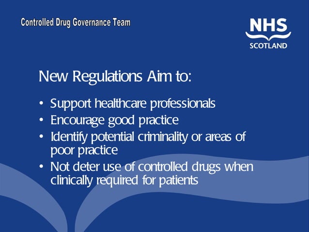 Safer Management and Use of Controlled Drugs | PPT
