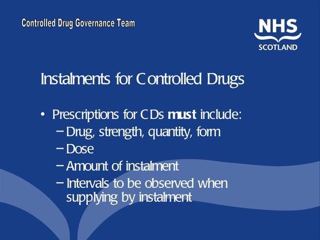 Safer Management and Use of Controlled Drugs | PPT