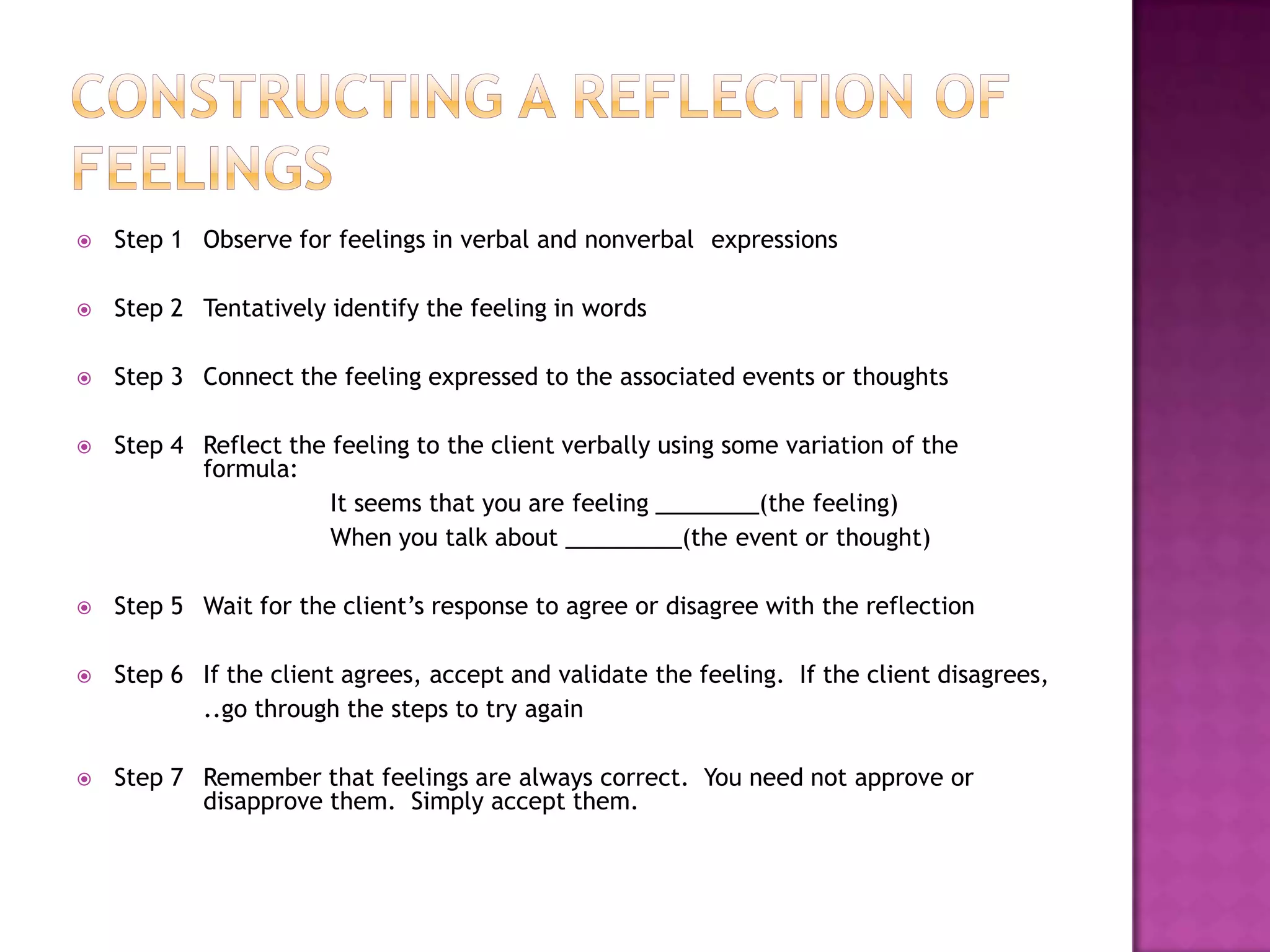 Controlled emotional involvement | PPTX