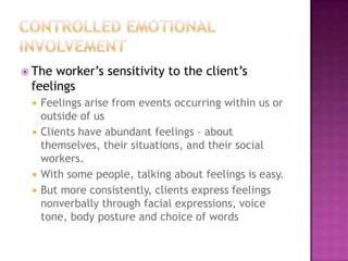 Controlled emotional involvement | PPTX