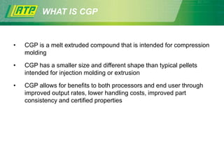 Compression Molding Compounds from RTP Company | PPTX