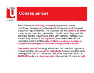 Controlled goods presentation caura webinar 120419 v2 | PPT