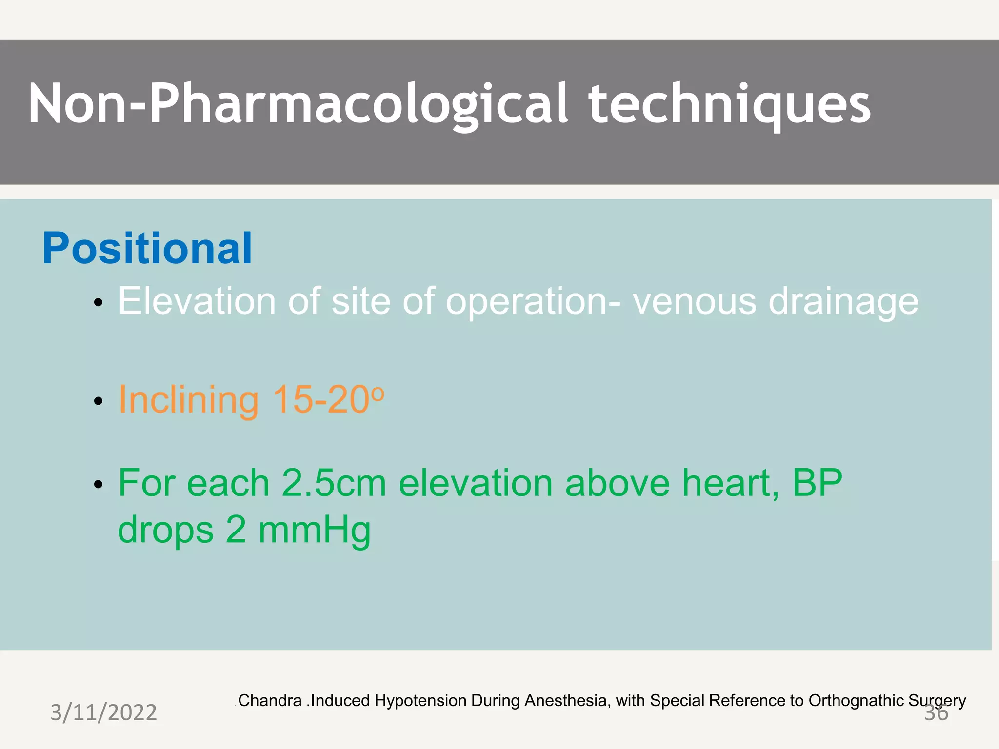 Controlled hypotension in anesthesia | PPTX