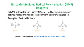 Controlled Radical Polymerization Reagents from TCI Chemicals | PPT