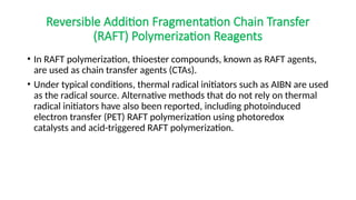 Controlled Radical Polymerization Reagents from TCI Chemicals | PPTX