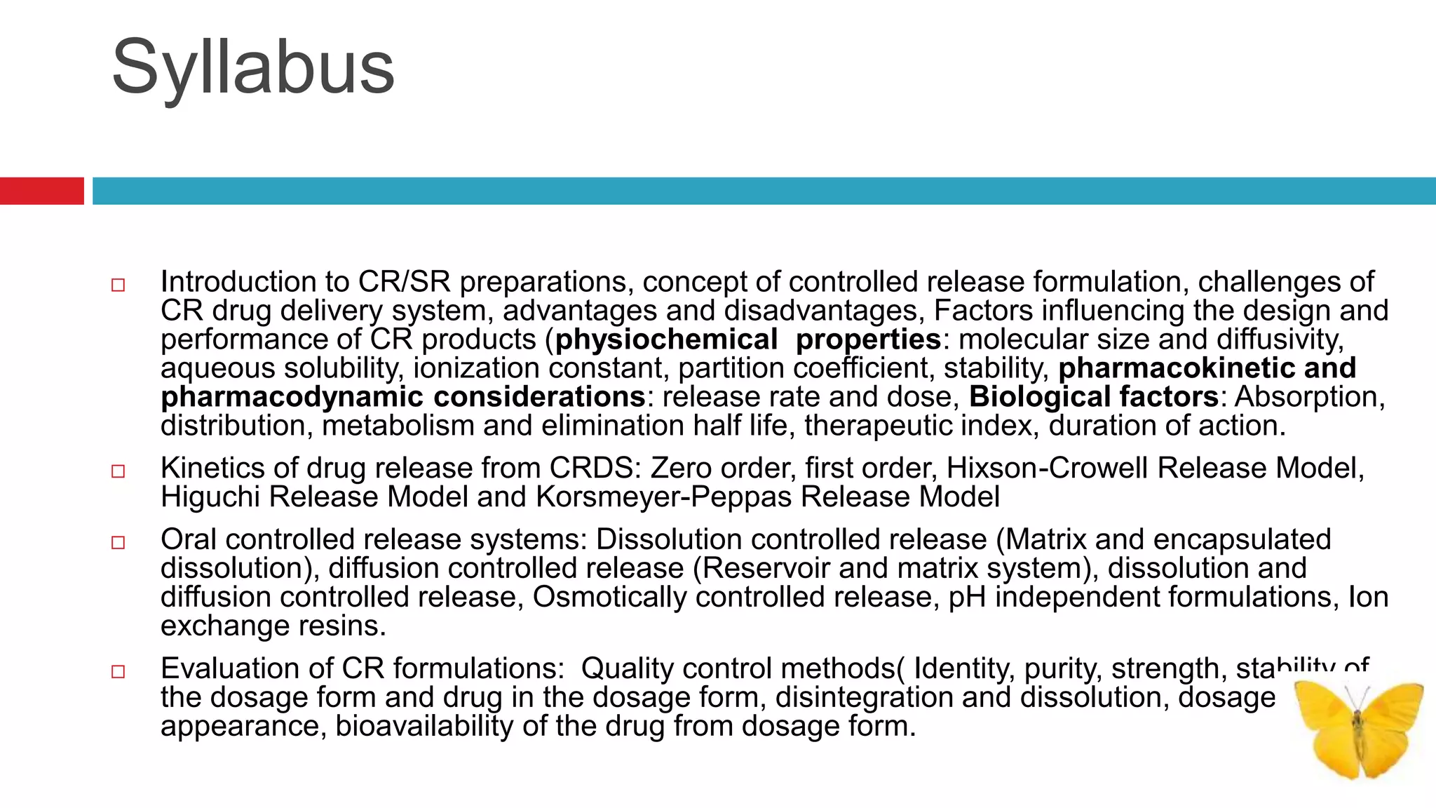 Controlled released formulations | PPTX