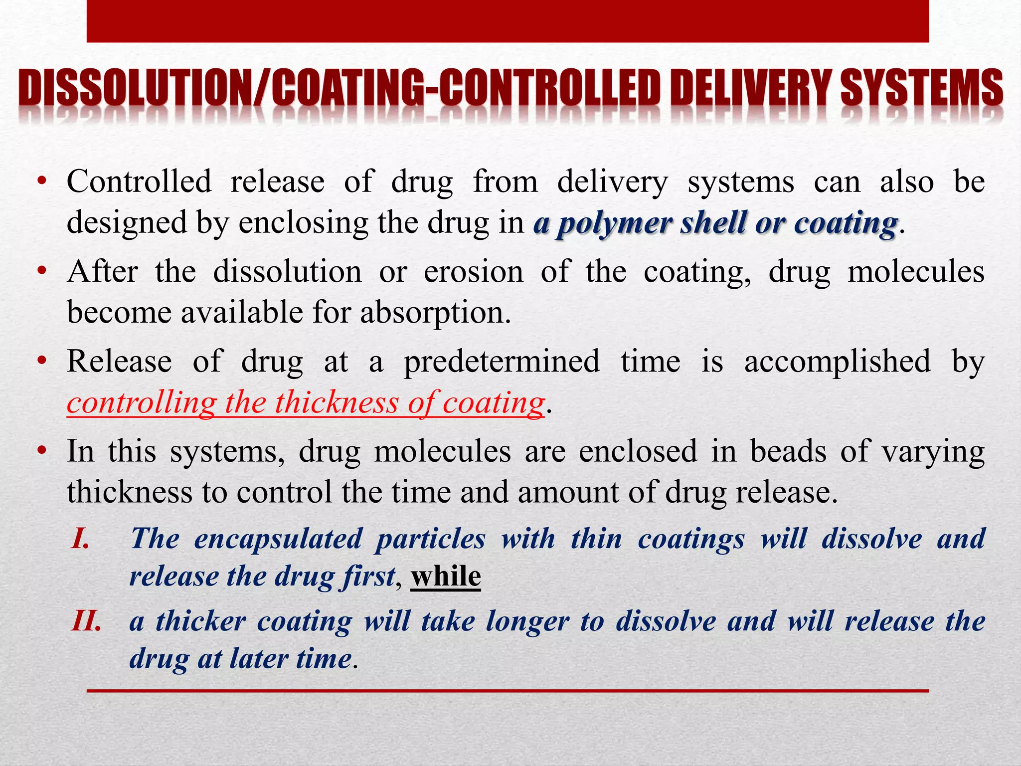Controlled release drug delivery system | PPTX