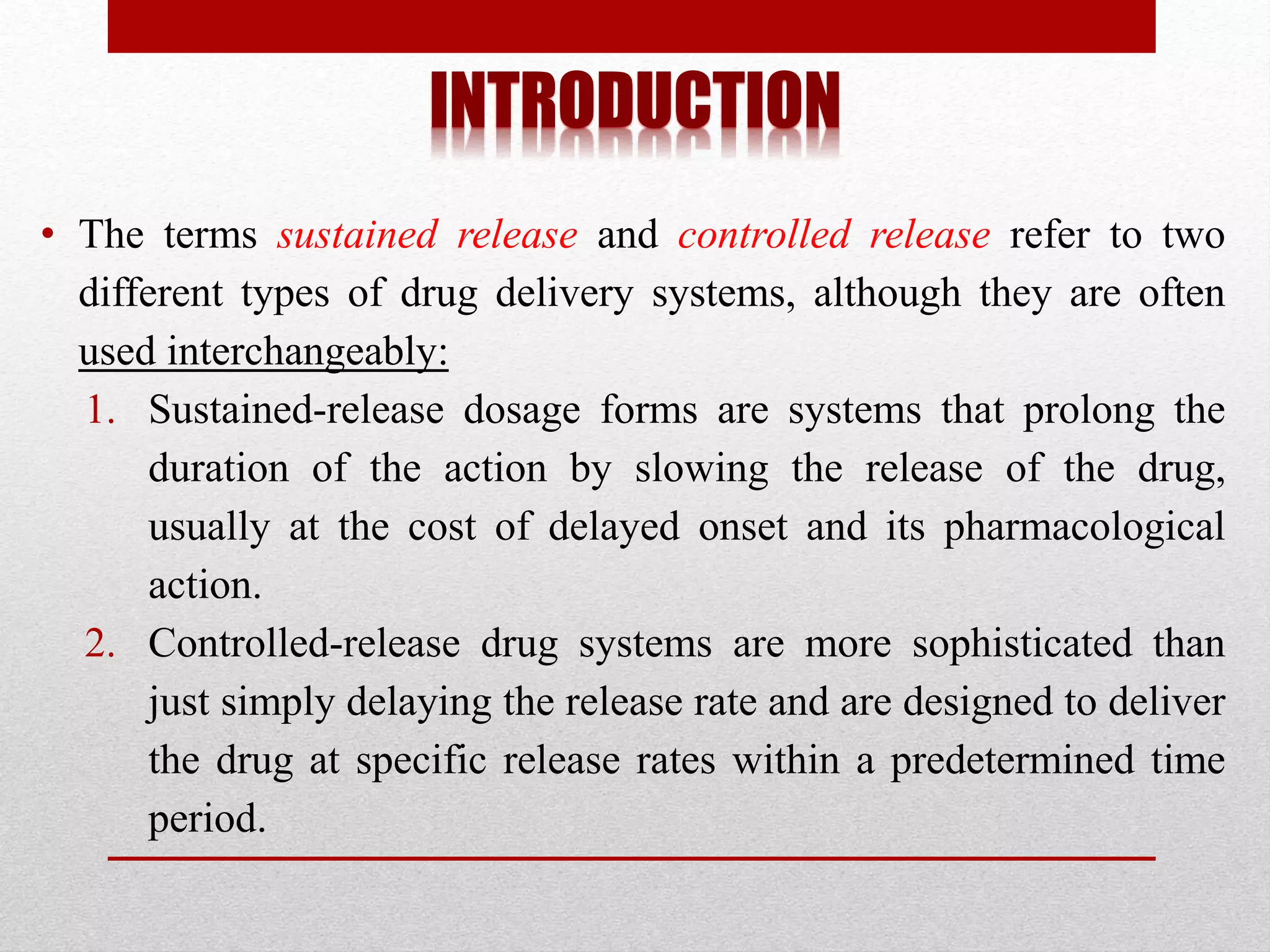 Controlled release drug delivery system | PPTX