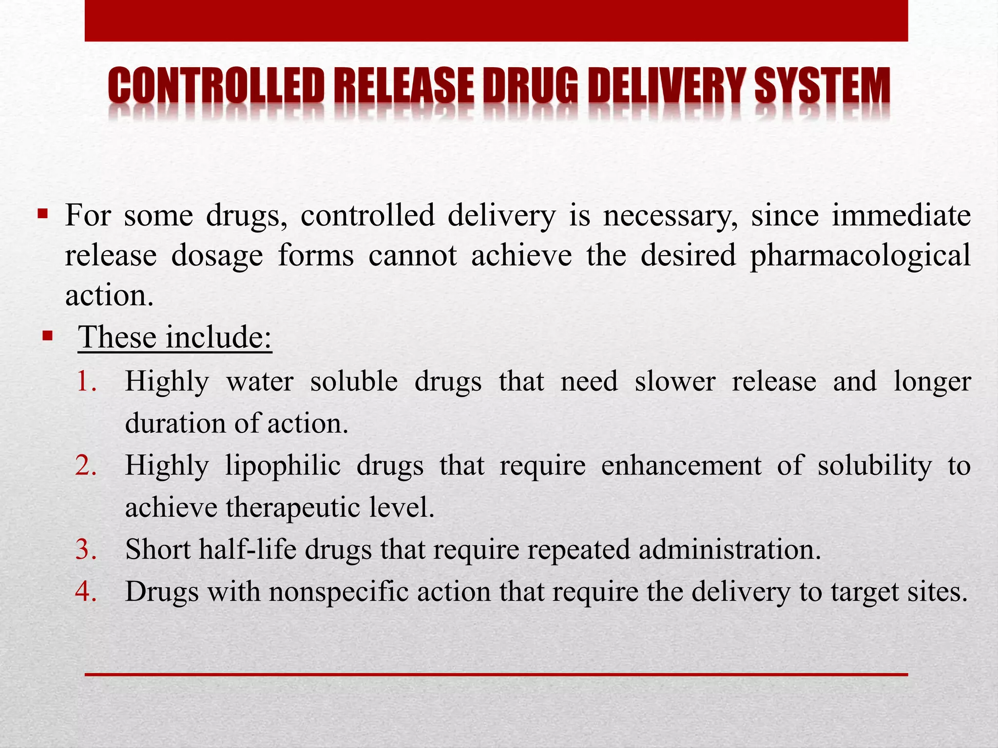 Controlled release drug delivery system | PPTX
