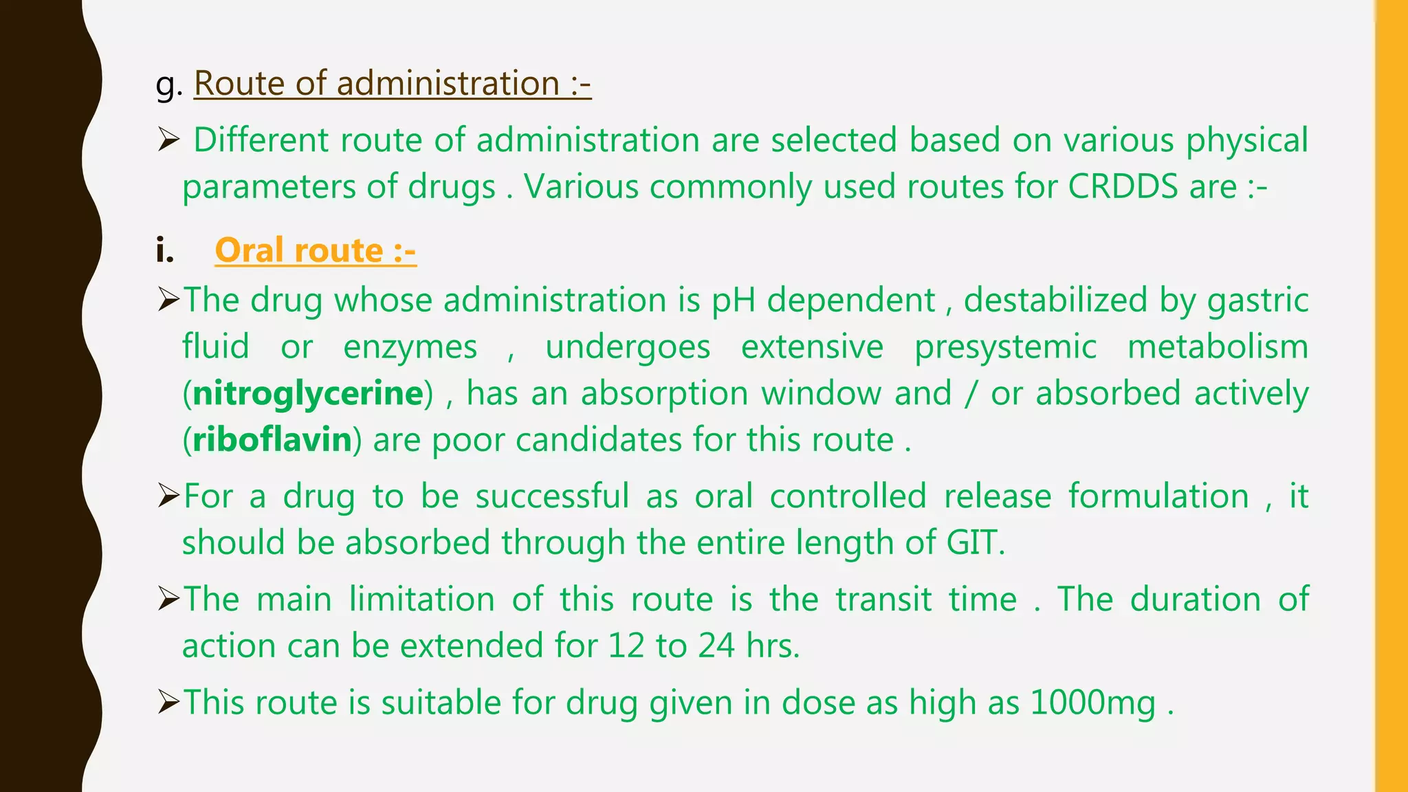 Controlled release drug delivery system2 | PPTX