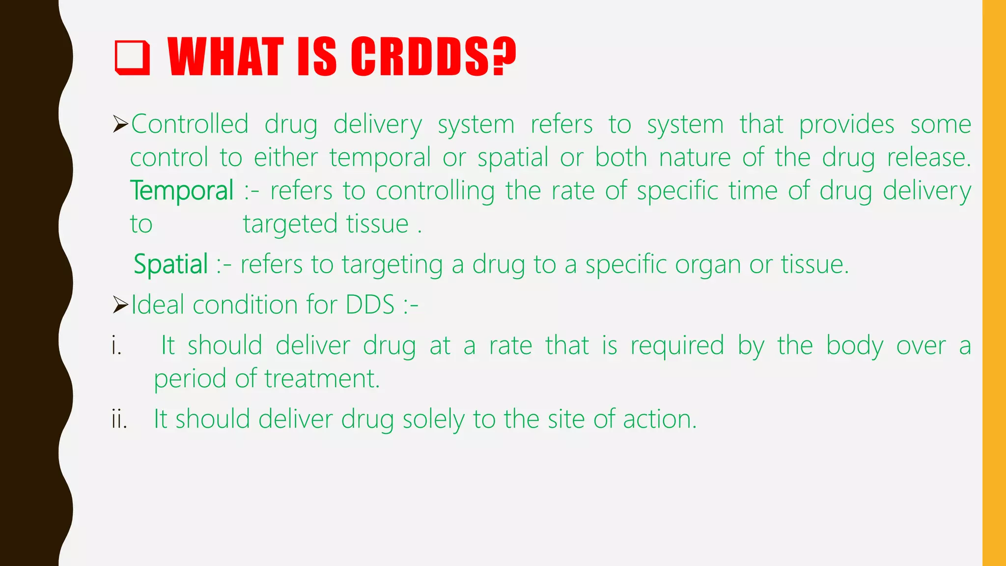 Controlled release drug delivery system2 | PPTX