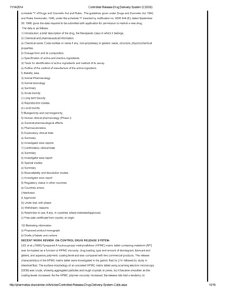 Controlled release drug delivery system (cdds)articlee | PDF