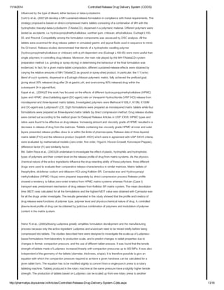 Controlled release drug delivery system (cdds)articlee | PDF