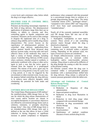 Controlled Release Drug Delivery Systems by Harish Gopinath.pdf