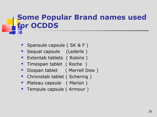 Controlled Release Oral Drug Delivery System | PPT