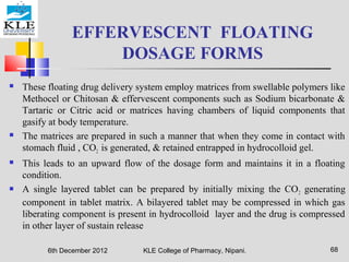 Controlled release oral drugd elivery systems | PPT