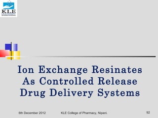 Controlled release oral drugd elivery systems | PPT