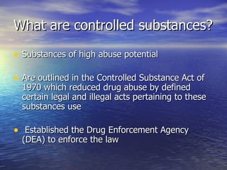 Controlled Substance Logs | PPT