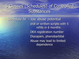 Controlled Substance Logs | PPT
