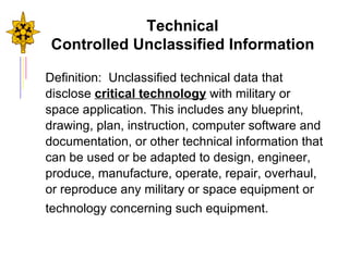 Controlled unclassified information | PPT