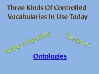 Controlled Vocabulary | PPTX