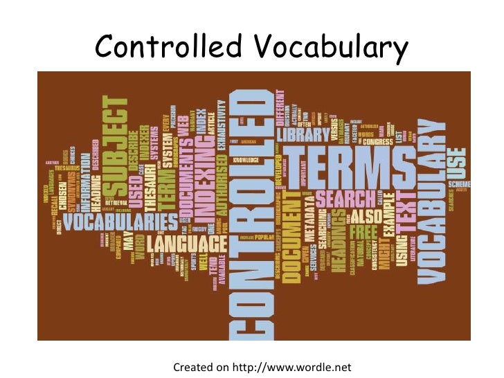 Controlled Vocabulary