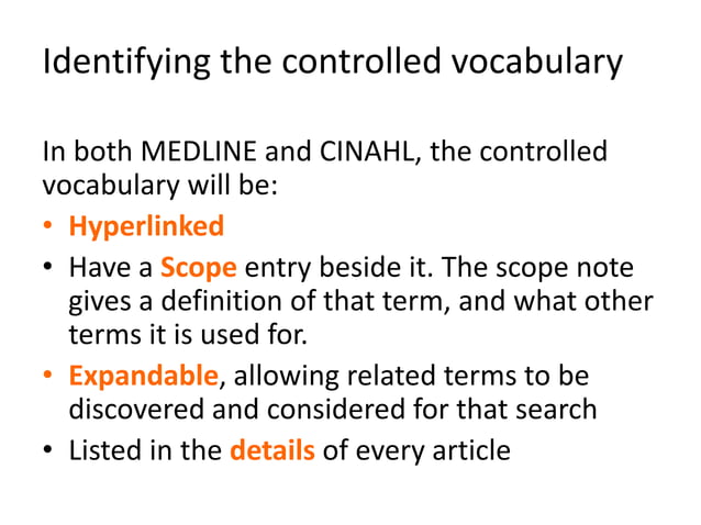 Controlled vocabulary examples | PPTX