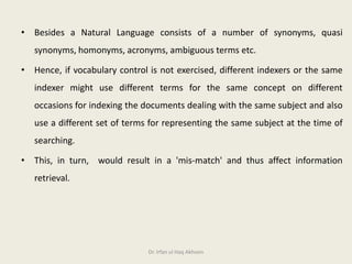 Controlled Vocabullary.pptx | Internet for Beginners | Internet