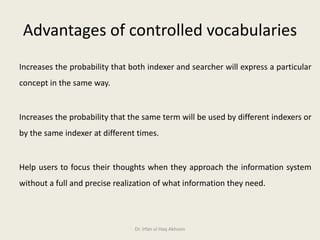 Controlled Vocabullary.pptx | Internet for Beginners | Internet