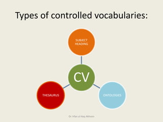 Controlled Vocabullary.pptx | Internet for Beginners | Internet