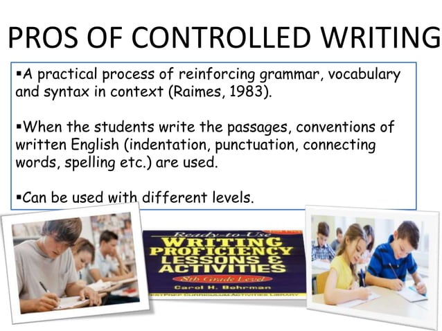 Controlled writing | PPTX | Screenwriting | Content Production