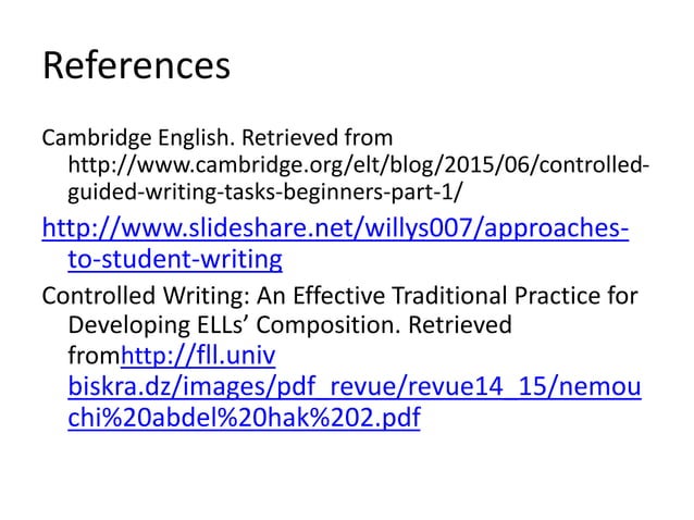 Controlled writing | PPTX | Screenwriting | Content Production