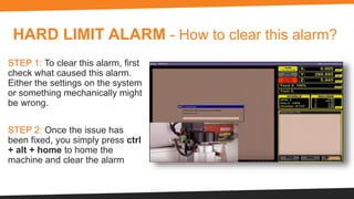 Different Types of Alarms on a CNC Machine | PPTX