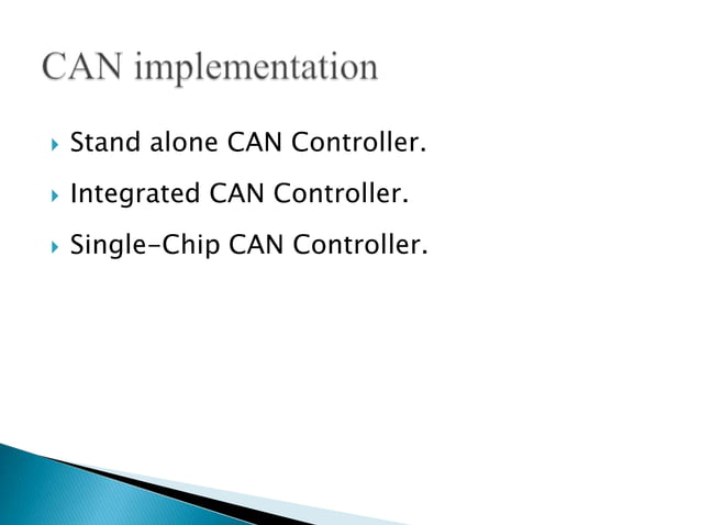 Controller area network -ppt | PPTX