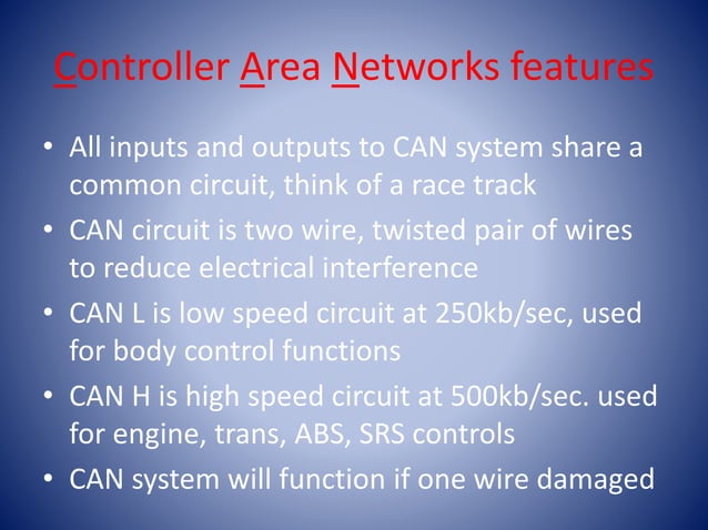 Controller area network | PPTX | Computer Networking | Computing