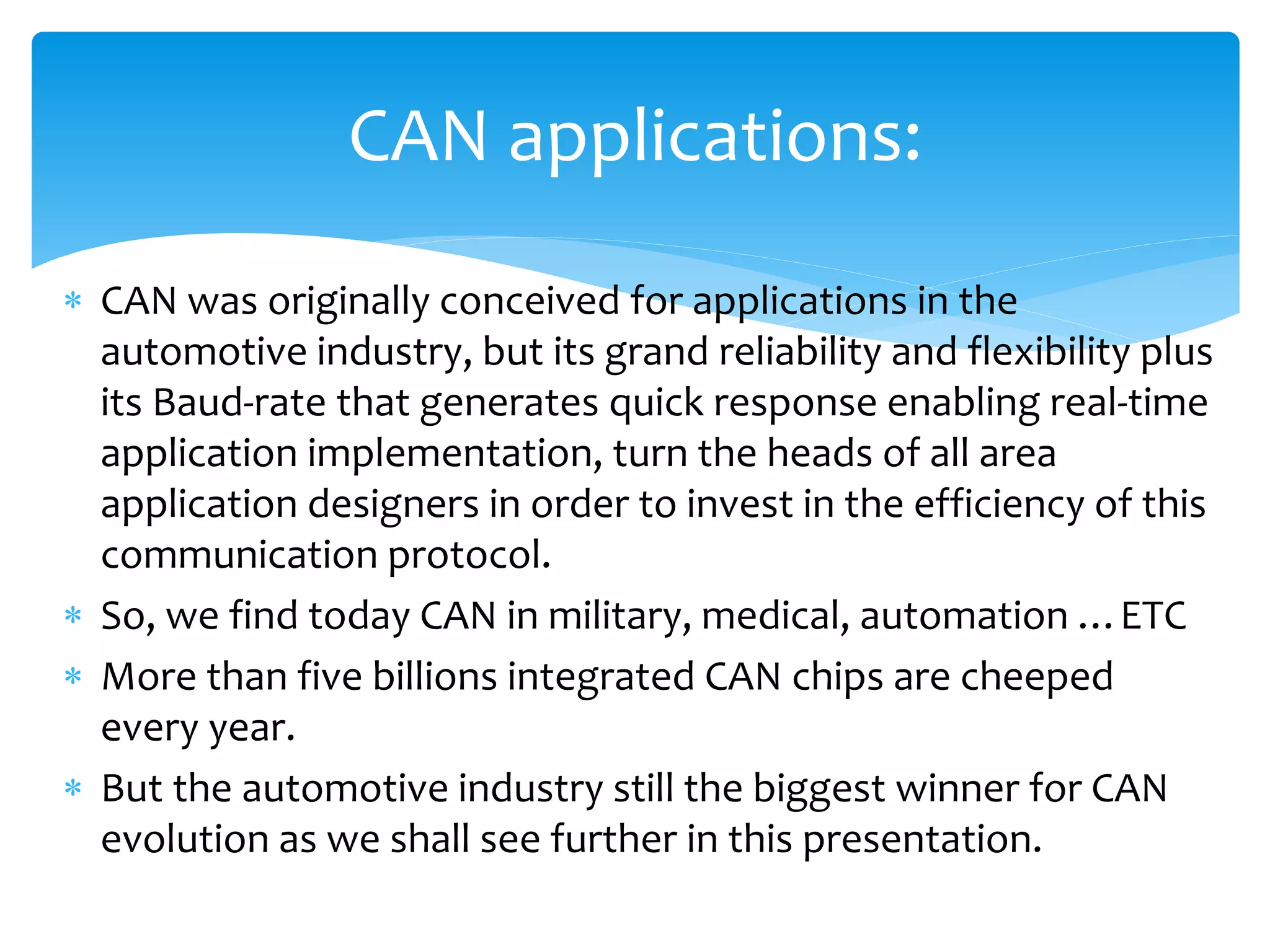 Controller area network (can bus) | PPTX