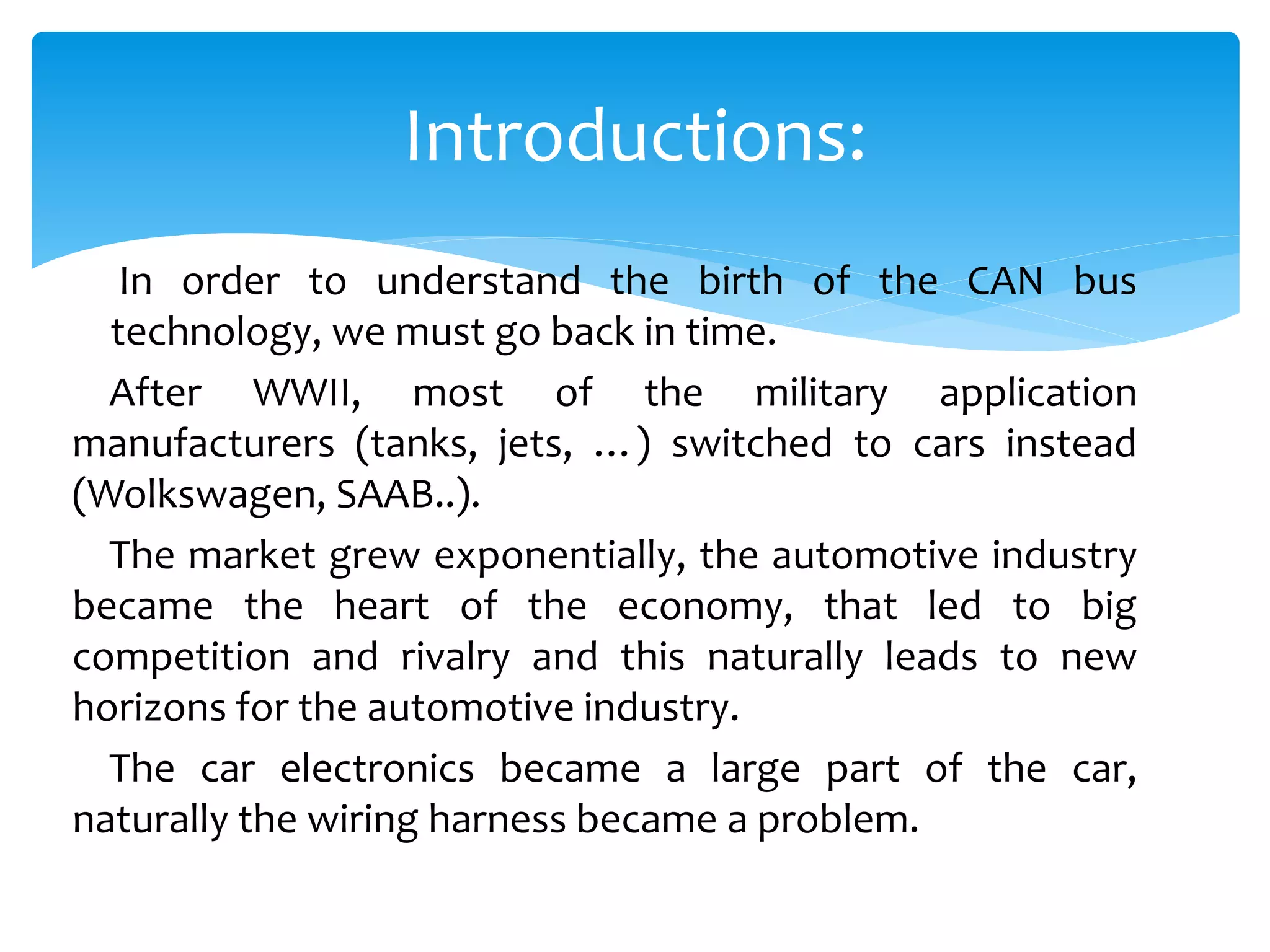 Controller area network (can bus) | PPTX