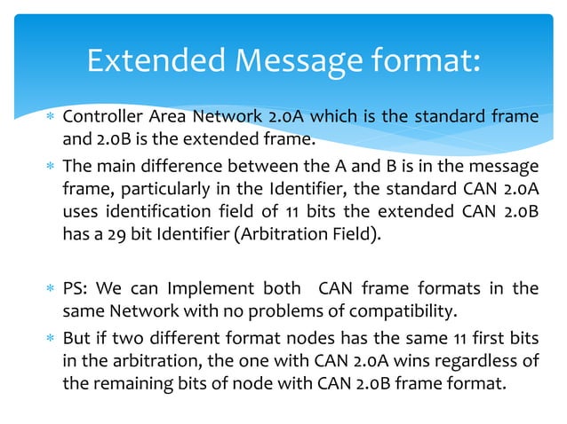 Controller area network (can bus) | PPTX | Computer Networking | Computing