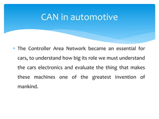 Controller area network (can bus) | PPTX