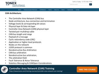 Controller Area Network (CAN) Training | PPTX