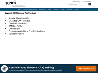 Controller Area Network (CAN) Training | PPTX