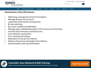 Controller Area Network (CAN) Training | PPTX