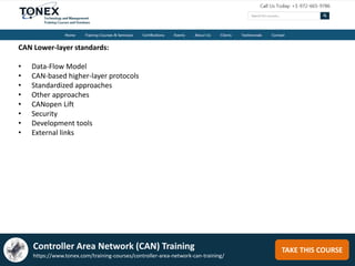 Controller Area Network (CAN) Training | PPTX