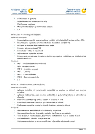 Controller Certificat 2012 Ro | PDF