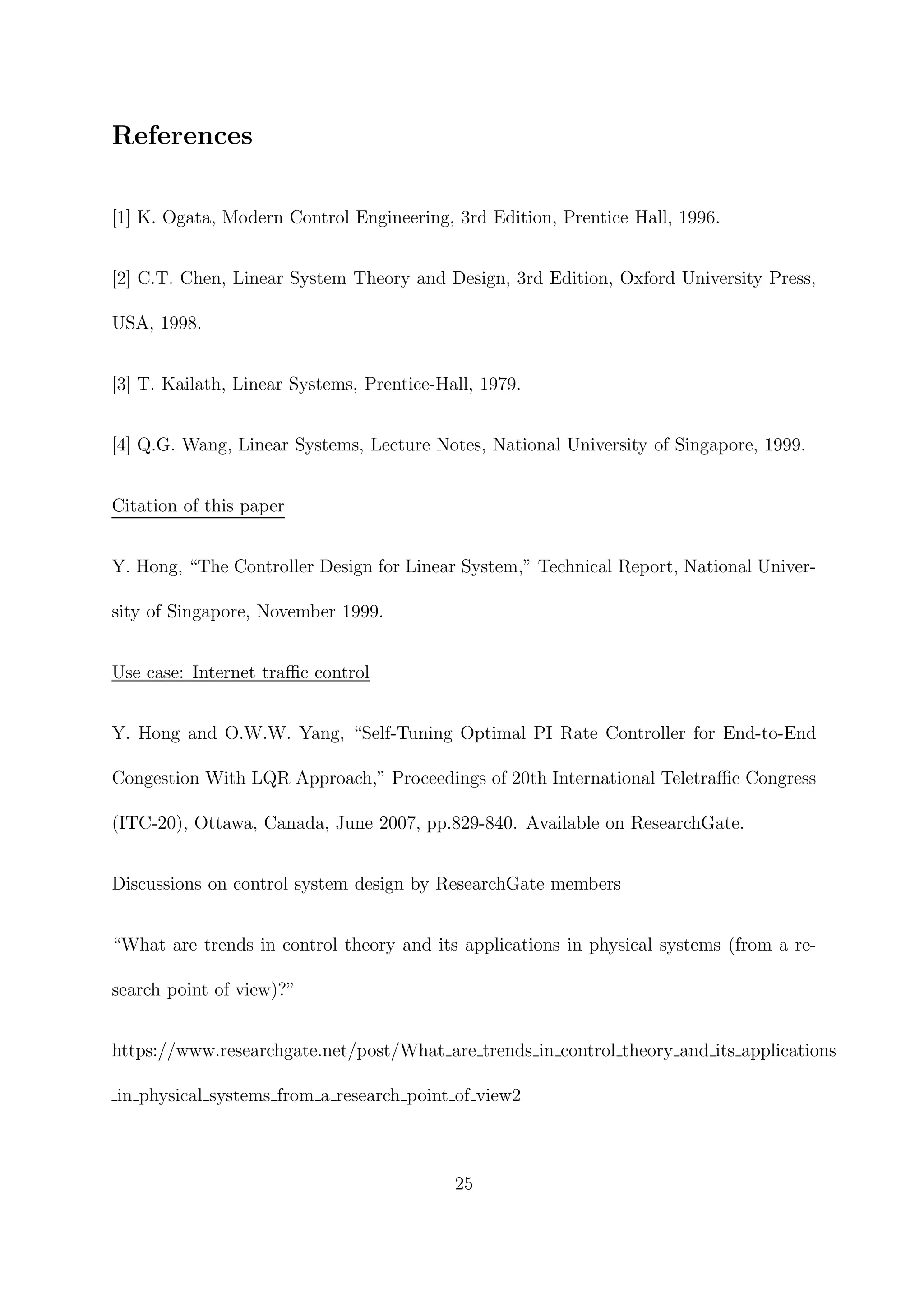 The Controller Design For Linear System: A State Space Approach | PDF